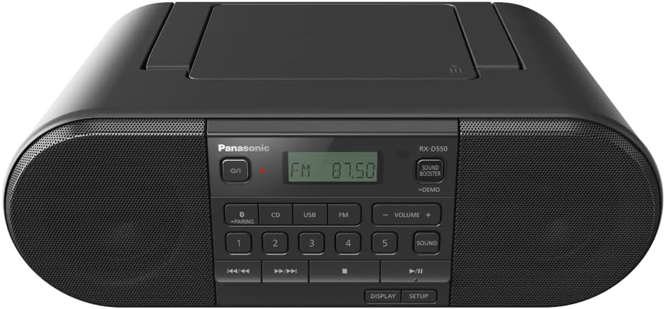 Panasonic Boombox with Radio, Bluetooth, CD & USB 110-240 Volt