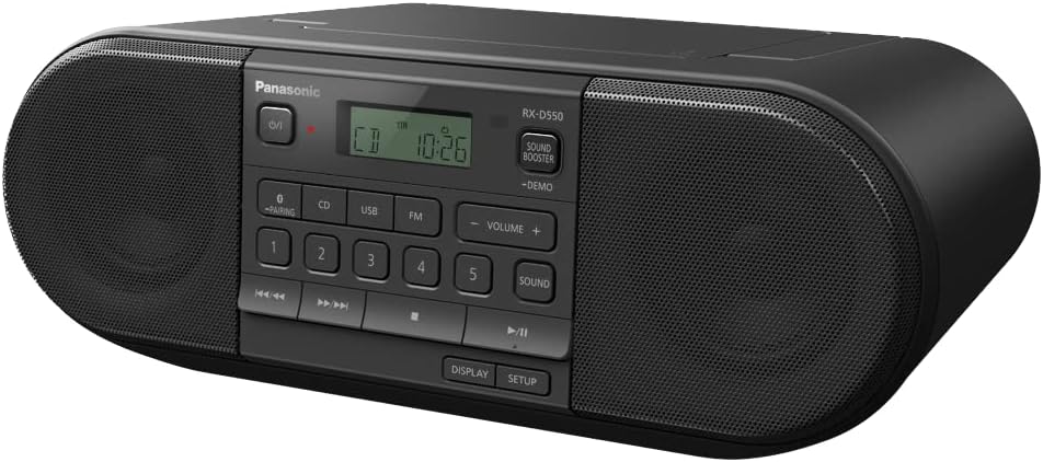 Panasonic Boombox with Radio, Bluetooth, CD & USB 110-240 Volt