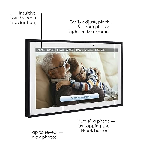 Skylight Touchscreen 15" Digital Picture Frame WiFi Enabled with Load ...