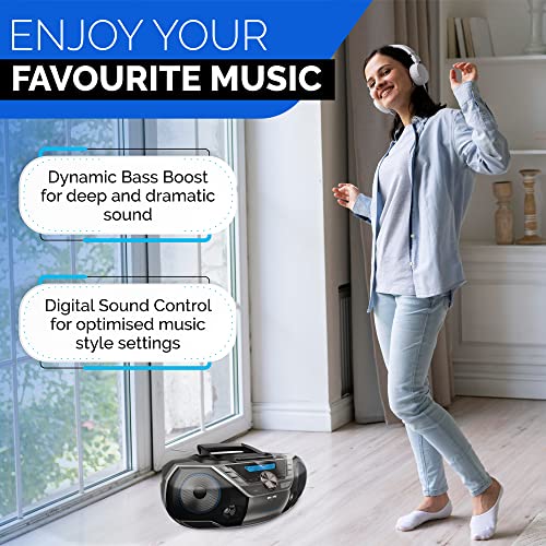 Philips Portable CD Player Bluetooth with Cassette All in one Powerful ...